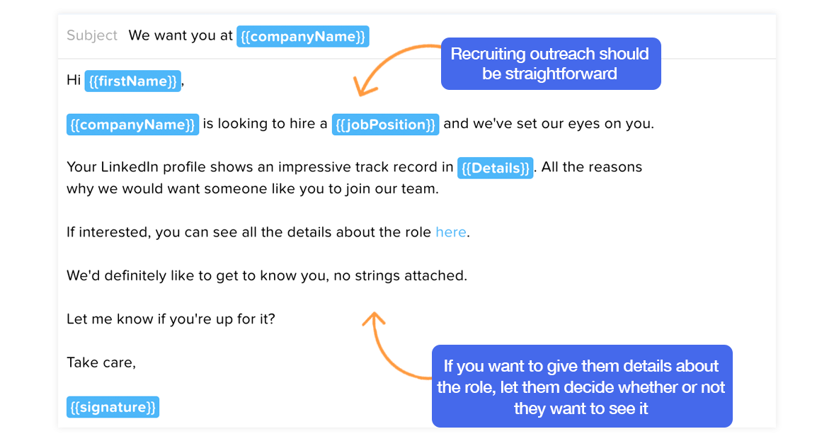 Best Email Template For Recruiting On LinkedIn